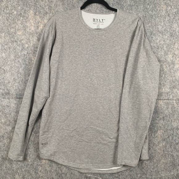 BYLT Basics | Shirts | Bylt Drop Cut Ls Shirt Mens Large Gray Long ...